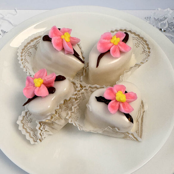 Cherry Blossom Petit Fours - Pastries by Randolph